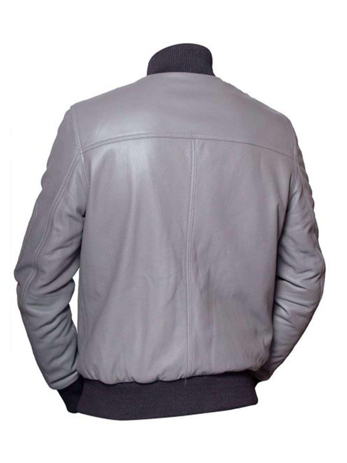 Men's The Luftwaffe German Air Force Grey Leather Jacket – South Beach ...