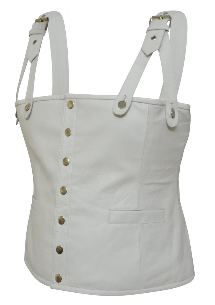 Mens Rapper Style Strap Lambskin Leather Vest – South Beach Leather